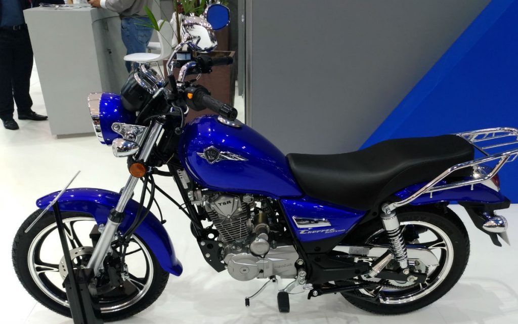 Haojue mostra a mini custom Chopper Road 150 no Salão Duas Rodas 2017